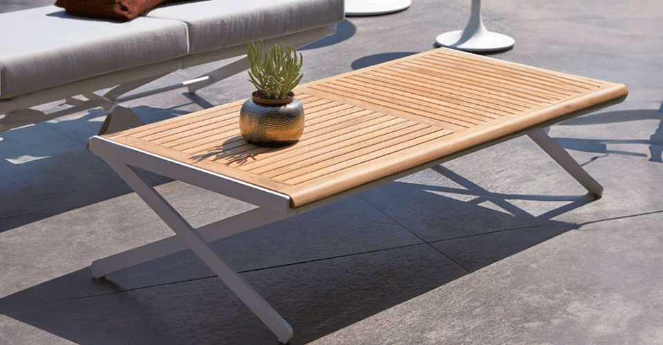 'Oskar' Coffee Table with Synteak® Top